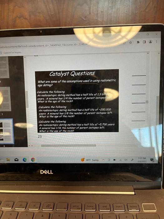 Solved Catalyst Questions What are some of the assumptions | Chegg.com