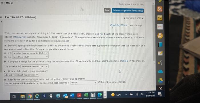 Solved cent: HW 2 Anment Score 654 Save Submit Assignment | Chegg.com