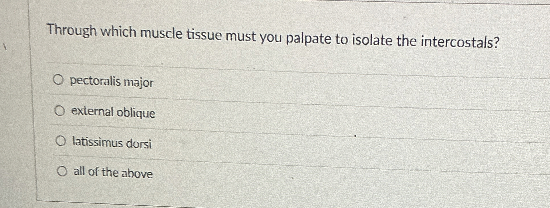 High Quality SOLUTION Through which muscle tissue must you palpate to ...