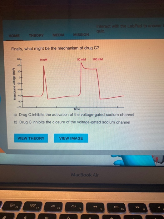 Interact with the LabPad to answer quiz. HOME THEORY | Chegg.com