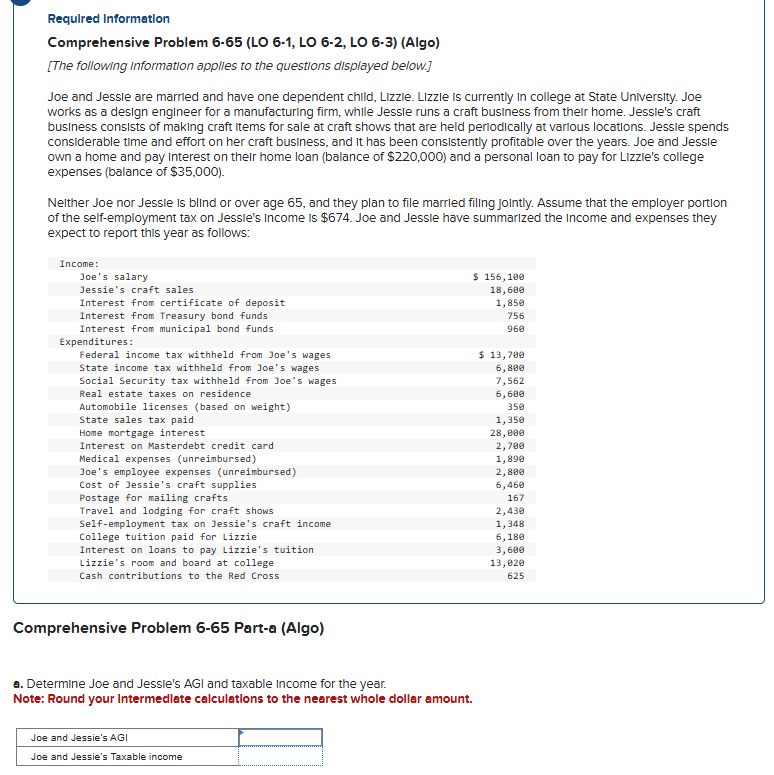 Solved Comprehensive Problem 6-65 ﻿Part-a (Algo)a. | Chegg.com