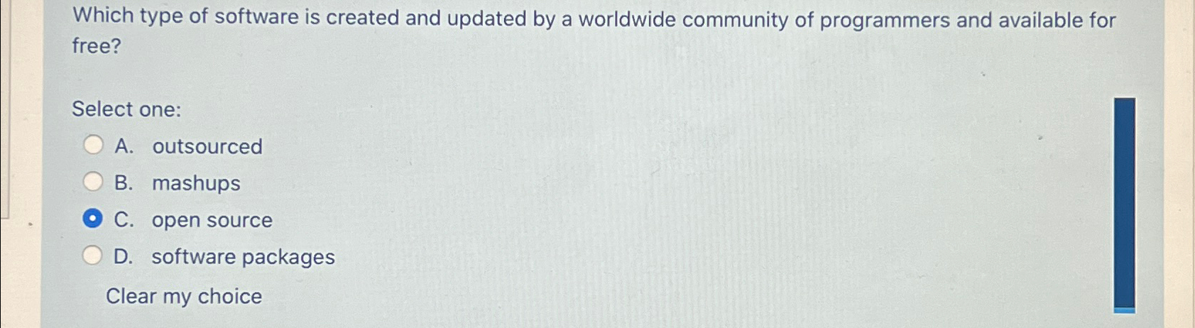 Solved Which type of software is created and updated by a | Chegg.com
