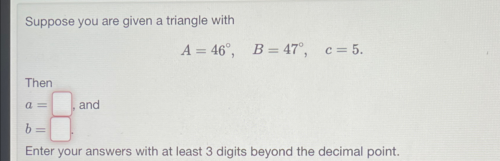 Solved Suppose you are given a triangle | Chegg.com