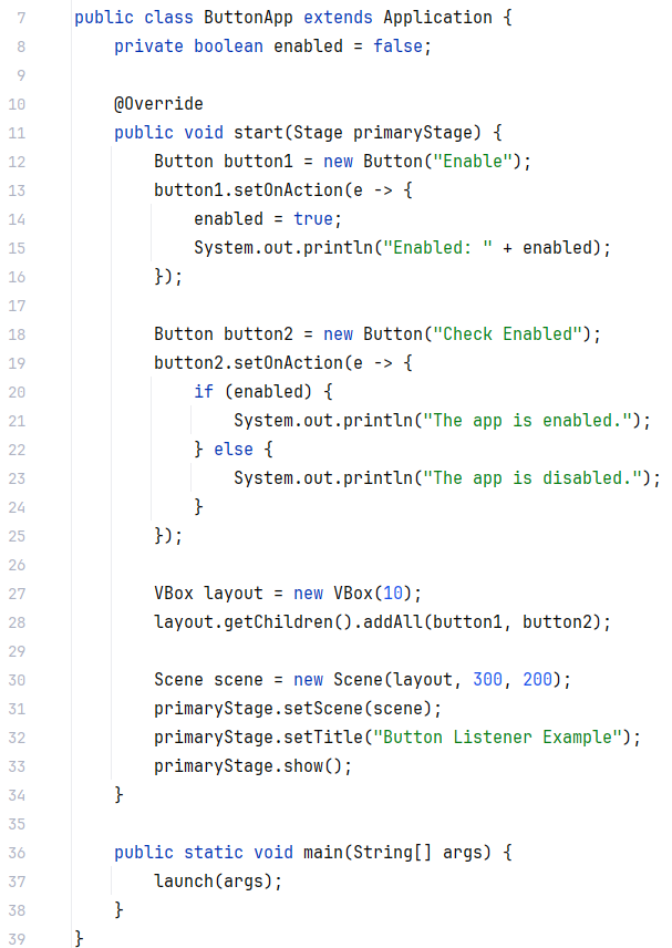 Solved What will be printed if the user clicks button 1, | Chegg.com