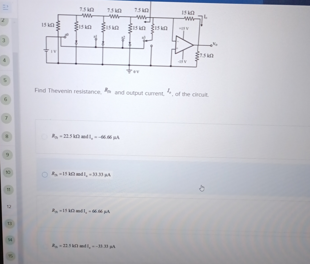 Solved Find Thevenin resistance, RR ﻿and output current, | Chegg.com