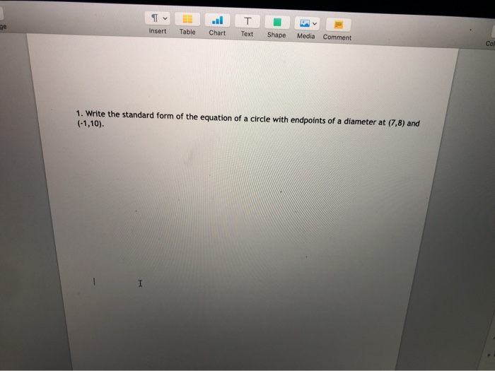 Solved TlT DE Insert Table Chart Text Shape Media Comment 1. | Chegg.com