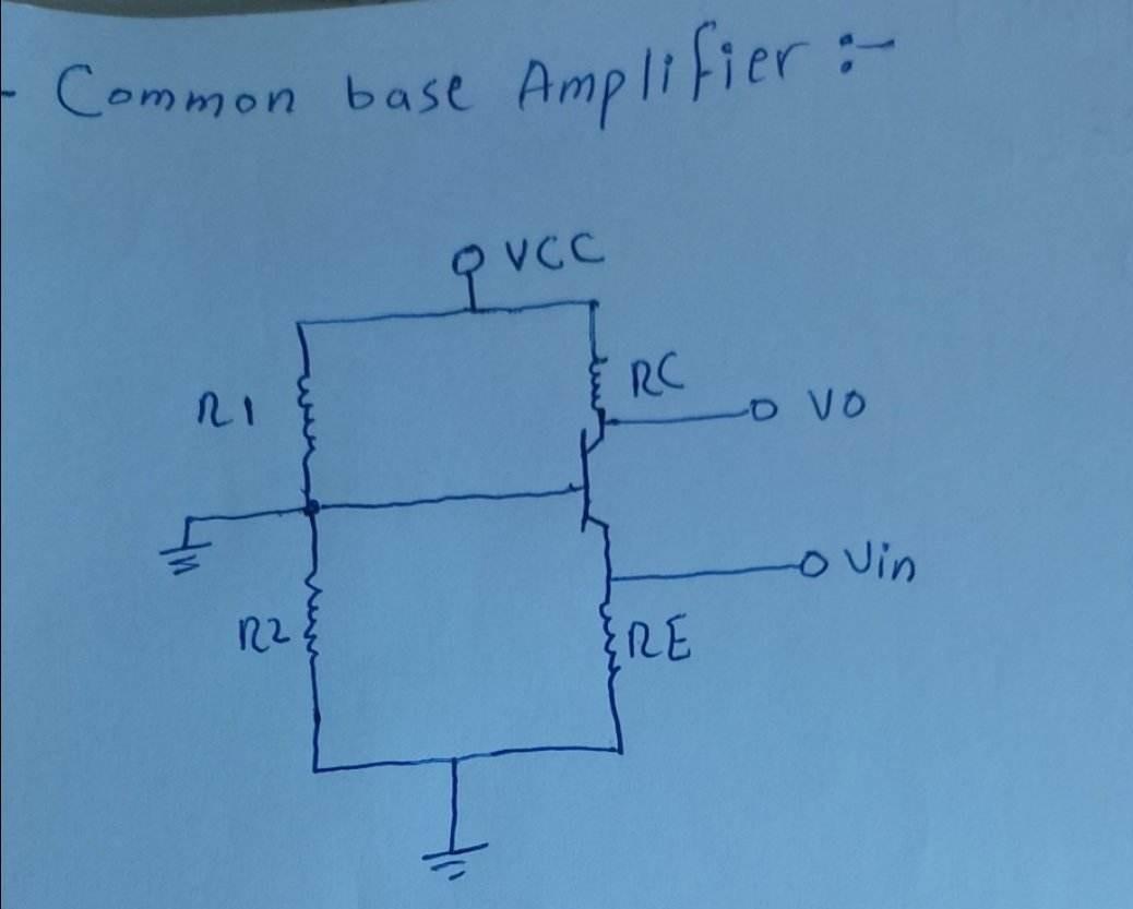 Solved is this the correct draw for a common base amplifier | Chegg.com