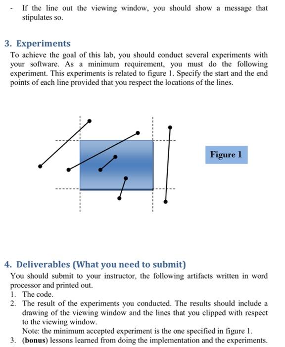 Solved 1. Project overview Graphics clipping is an important | Chegg.com