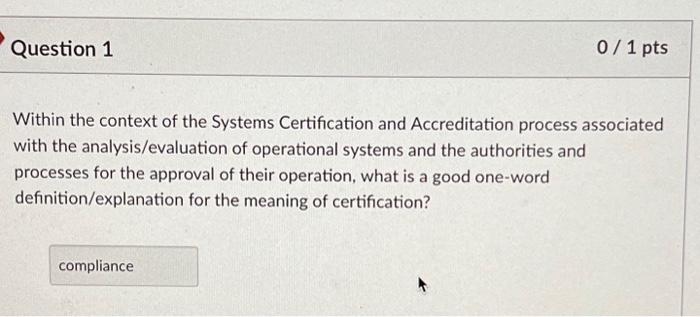 Solved Within the context of the Systems Certification and | Chegg.com