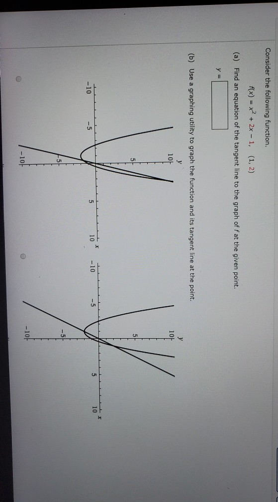 Solved Consider the following function. f(x) = x² + 2x - 1, | Chegg.com