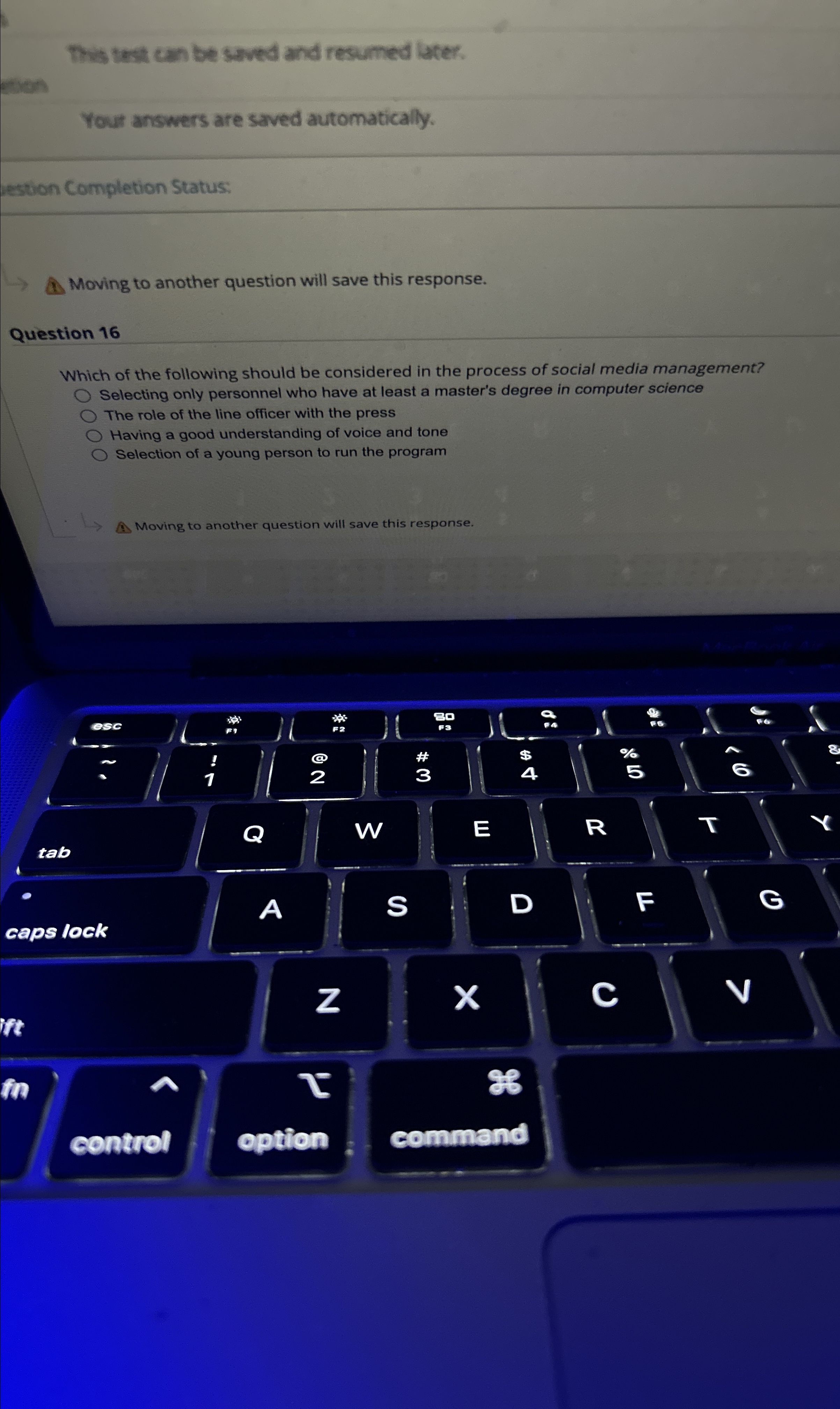 Solved This tast can be saved and resumed later.Your answers | Chegg.com