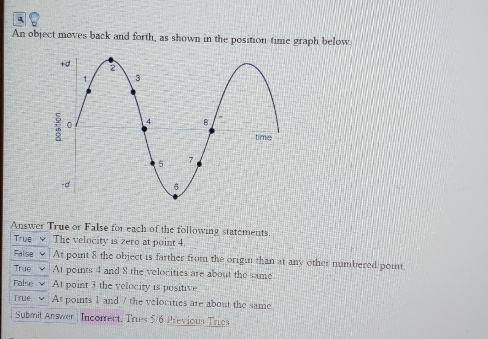 Solved An object moves back and forth, as shown in the | Chegg.com
