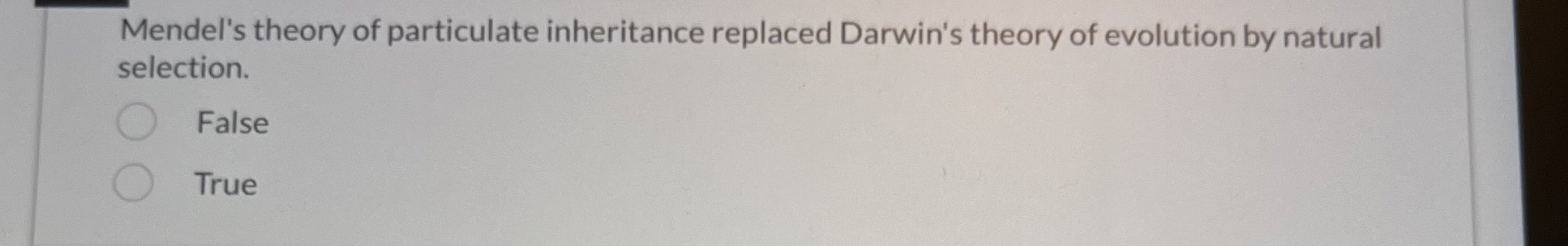 Solved Mendel's theory of particulate inheritance replaced | Chegg.com