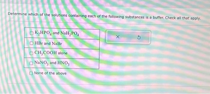 Solved Determine which of the solutions containing each of | Chegg.com