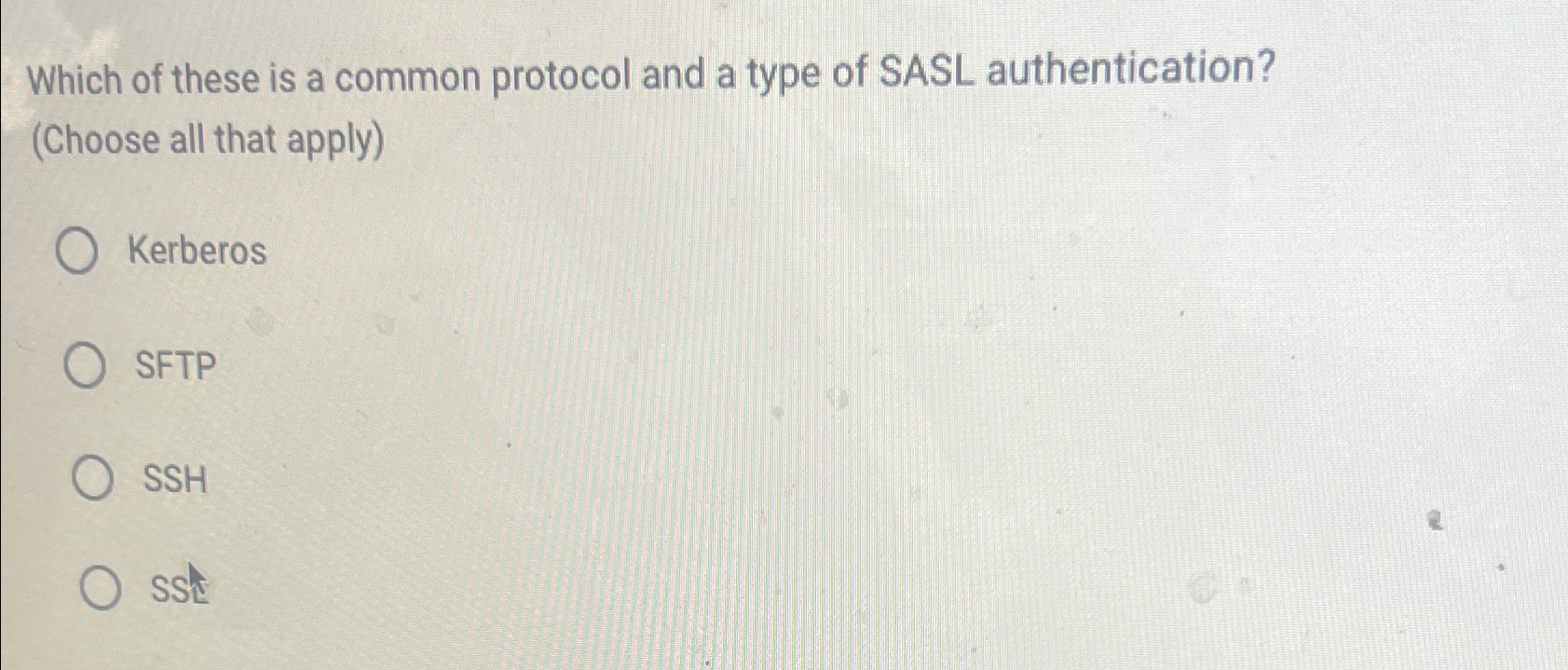 Solved Which of these is a common protocol and a type of | Chegg.com
