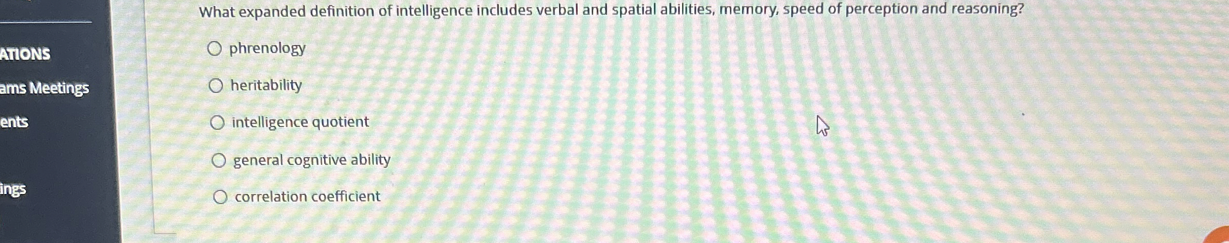 Solved What expanded definition of intelligence includes | Chegg.com