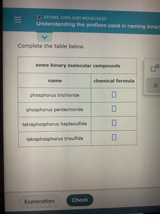 Solved O ATOMS, IONS AND MOLECULES Understanding the | Chegg.com