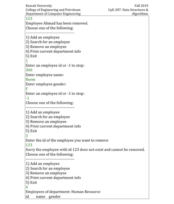 Solved Q3[30 pts]: Given the following class Employee: | Chegg.com
