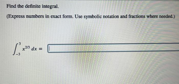 Solved Find the definite integral using Part 2 of the | Chegg.com