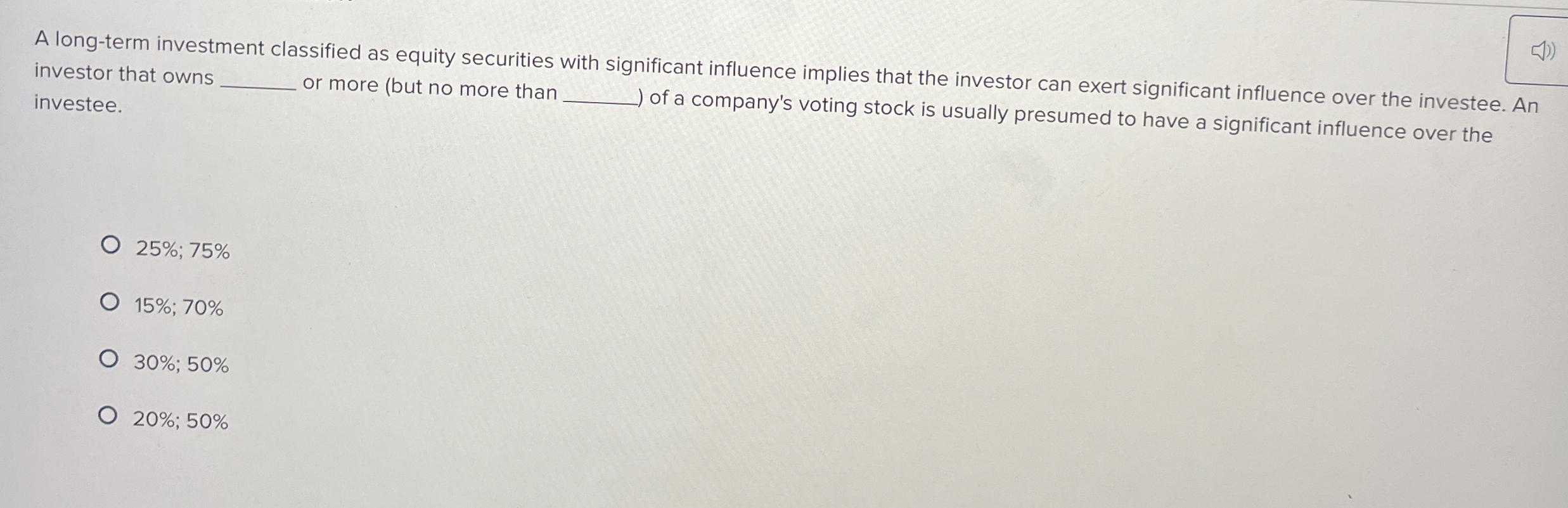Solved A long-term investment classified as equity | Chegg.com