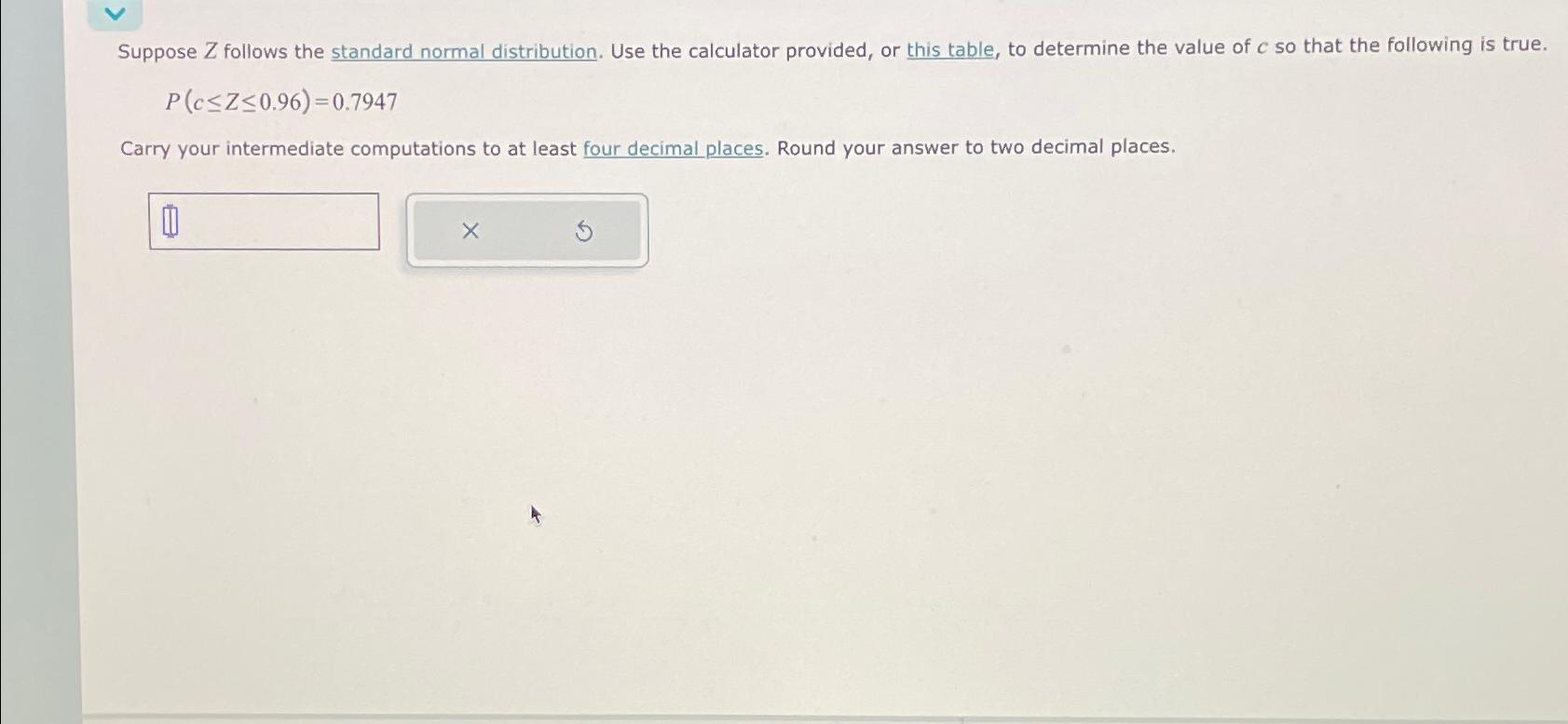 Solved Suppose Z ﻿follows the standard normal distribution. | Chegg.com
