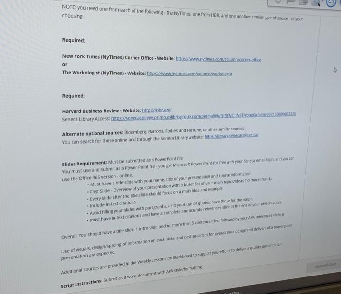 Assignment Content Slide Design (PowerPoint) & Script | Chegg.com