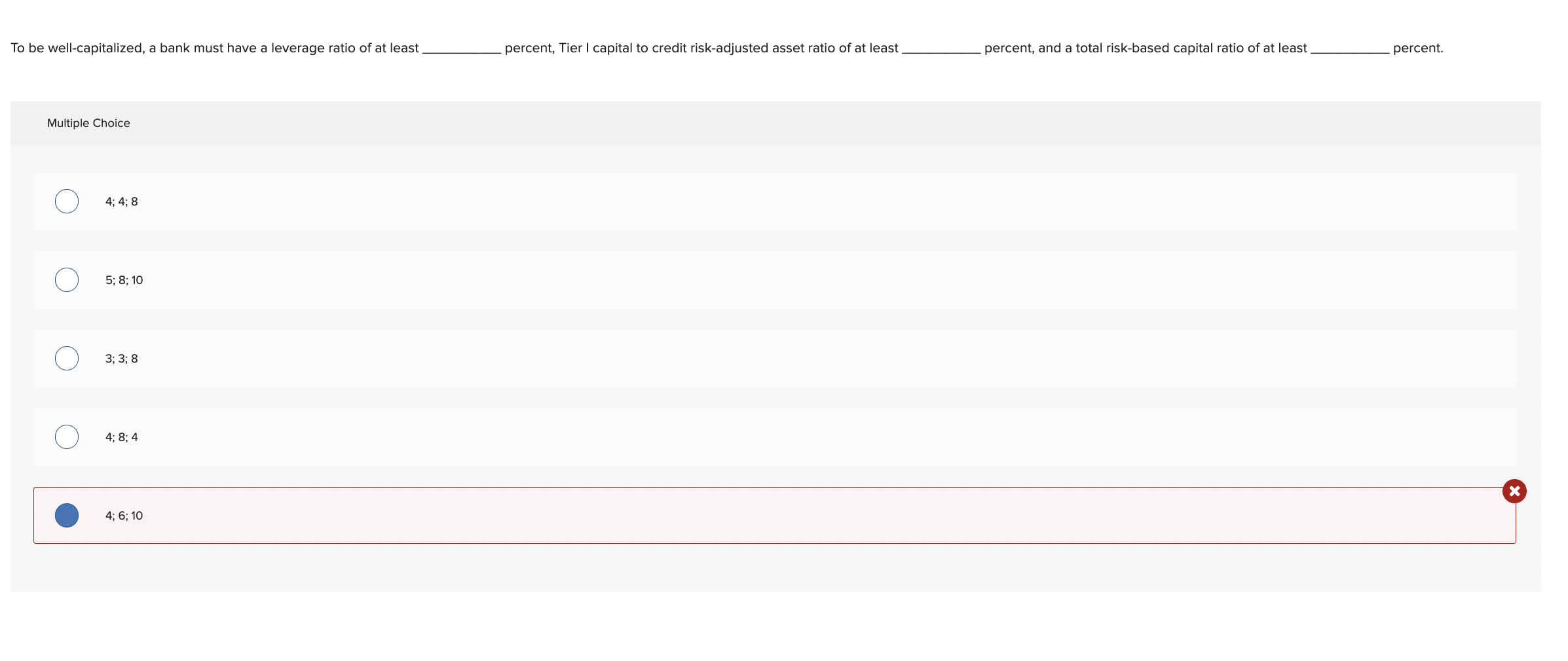 To be well-capitalized, a bank must have a leverage | Chegg.com