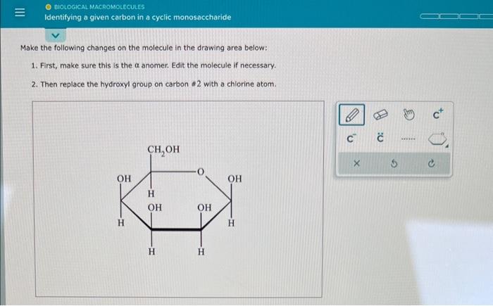 Solved Make the following changes on the molecule in the | Chegg.com