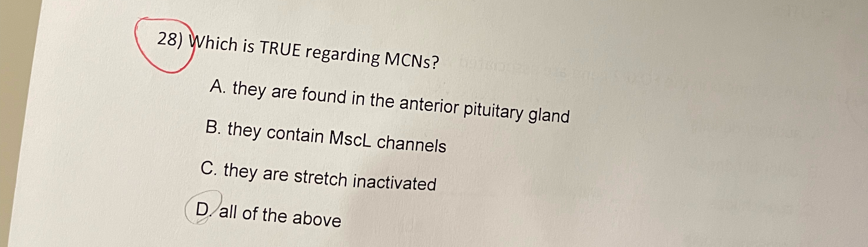 Solved Which is TRUE regarding MCNs?A. ﻿they are found in | Chegg.com