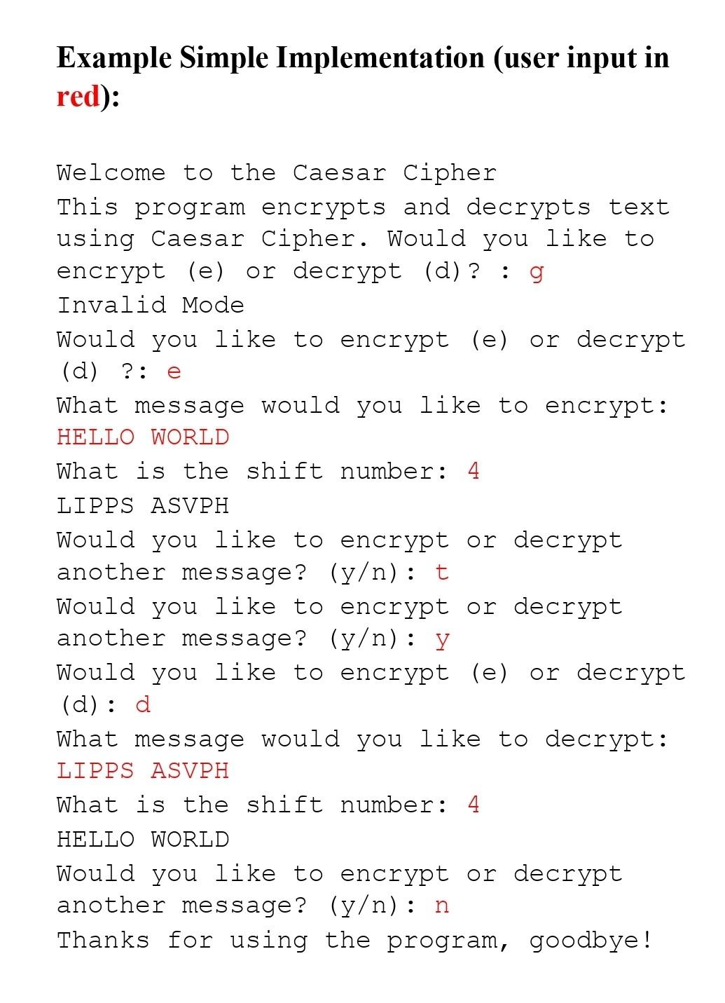 Solved Task Your Task Is To Develop A Program That Encrypts