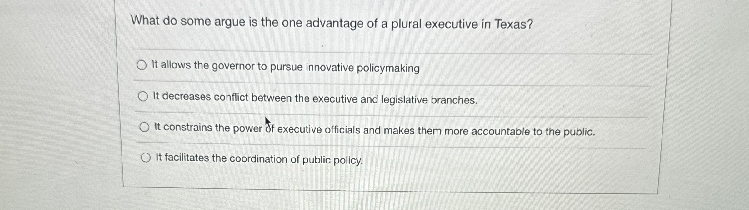 Solved What do some argue is the one advantage of a plural | Chegg.com