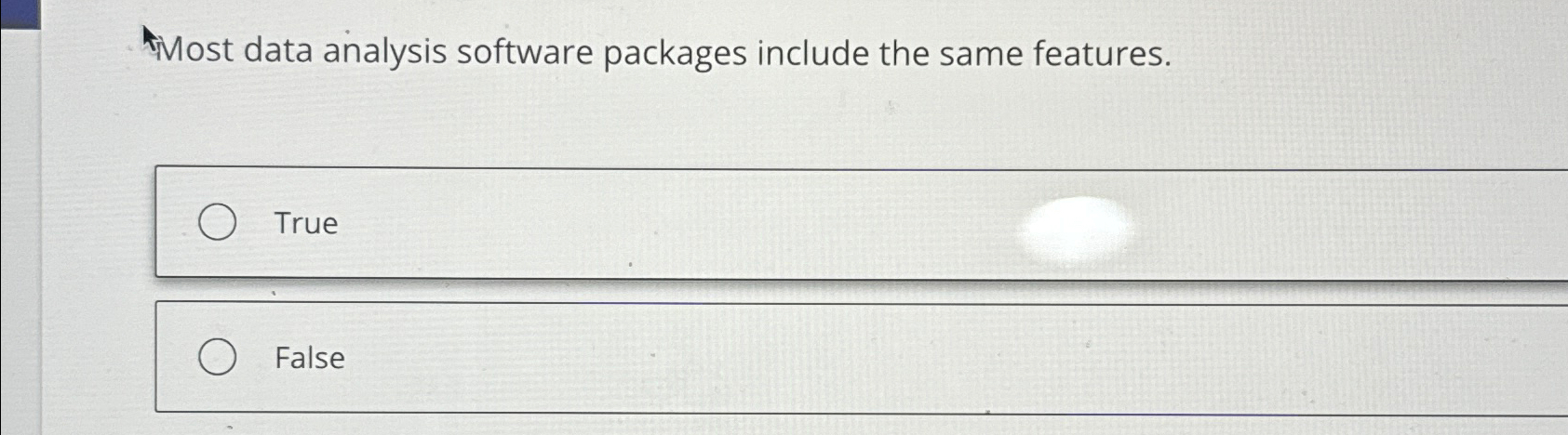 Solved Most data analysis software packages include the same | Chegg.com