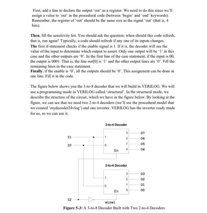 EXPERIMENT #5 Decoder and Demultiplexer Objective: To | Chegg.com
