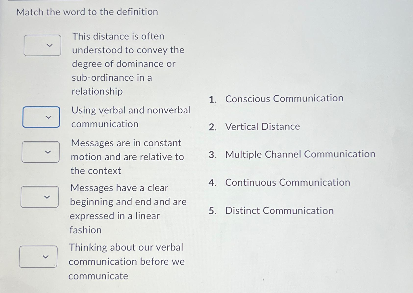 Solved Match the word to the definitionThis distance is | Chegg.com