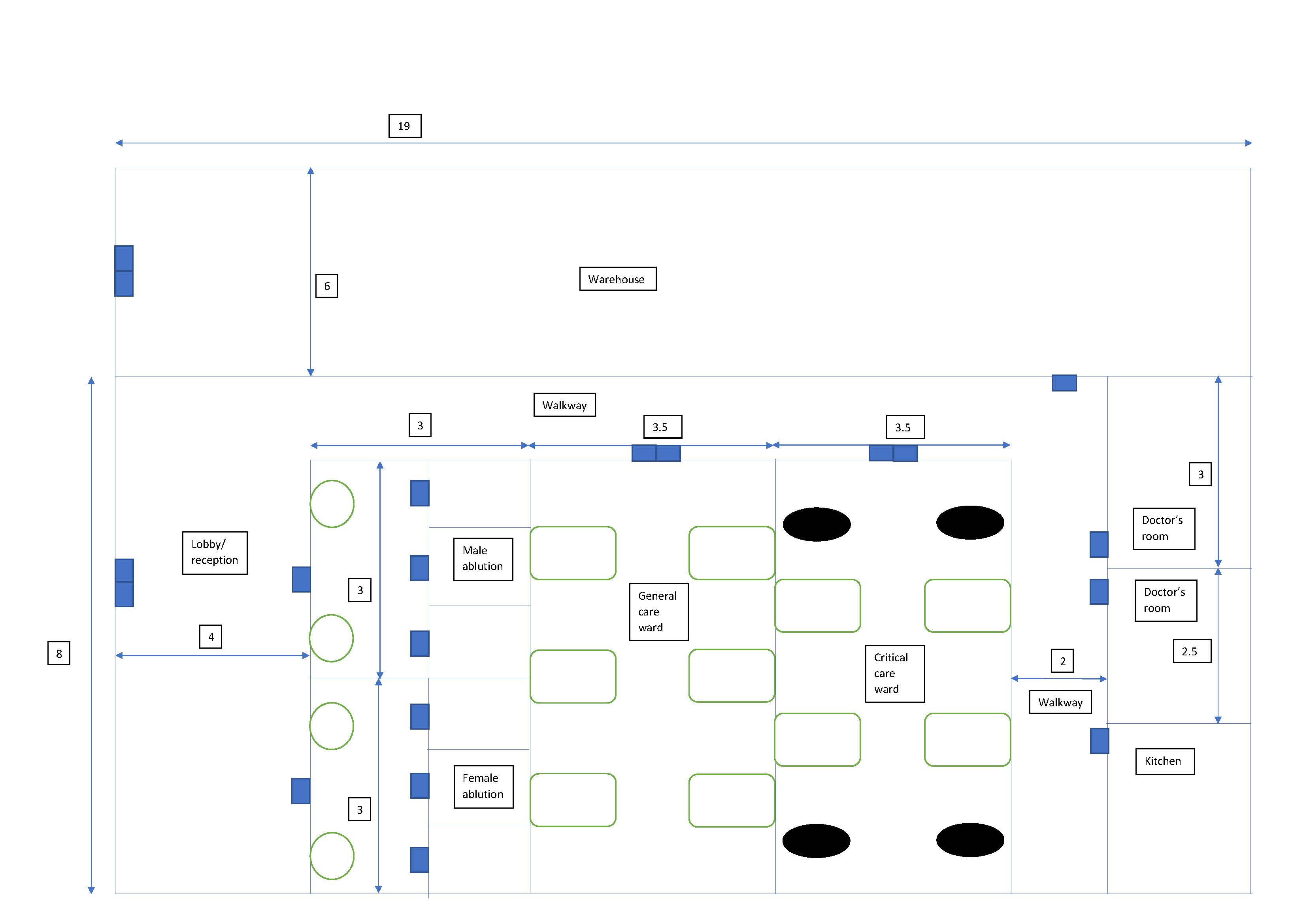 Hospital Layout Design Assessment 1 ﻿is an electrical | Chegg.com