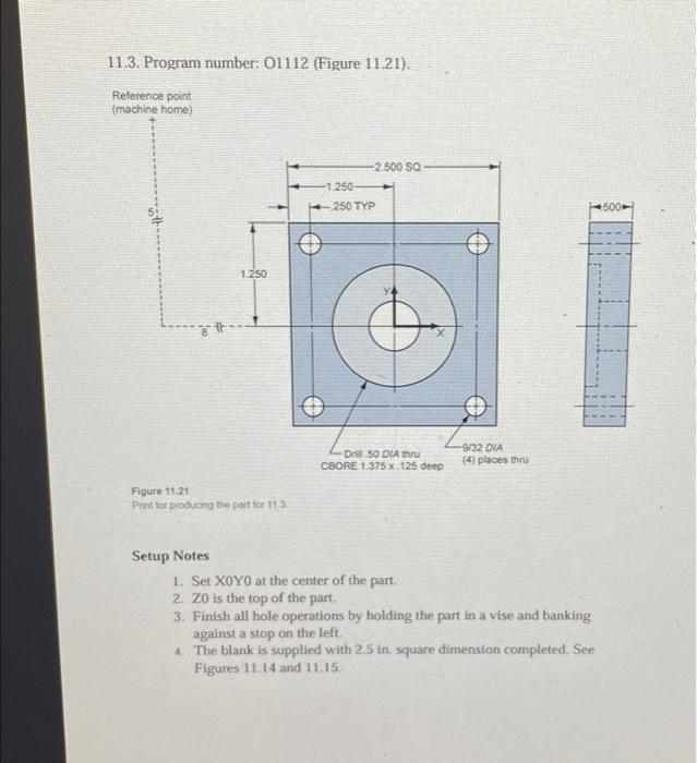 11.3. Program number: 01112 (Figure 11,21 ). | Chegg.com