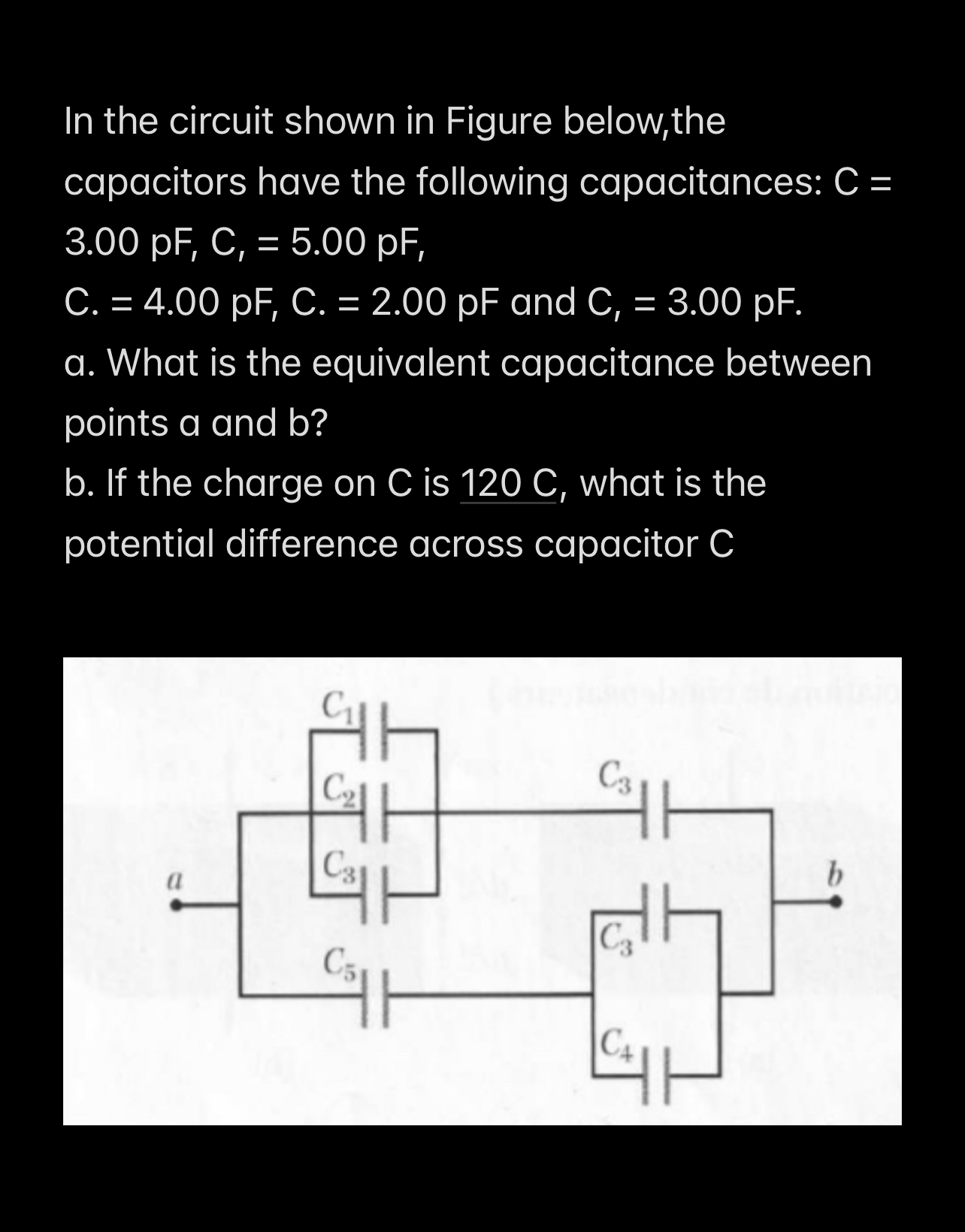 Solved In the circuit shown in Figure below, the capacitors | Chegg.com