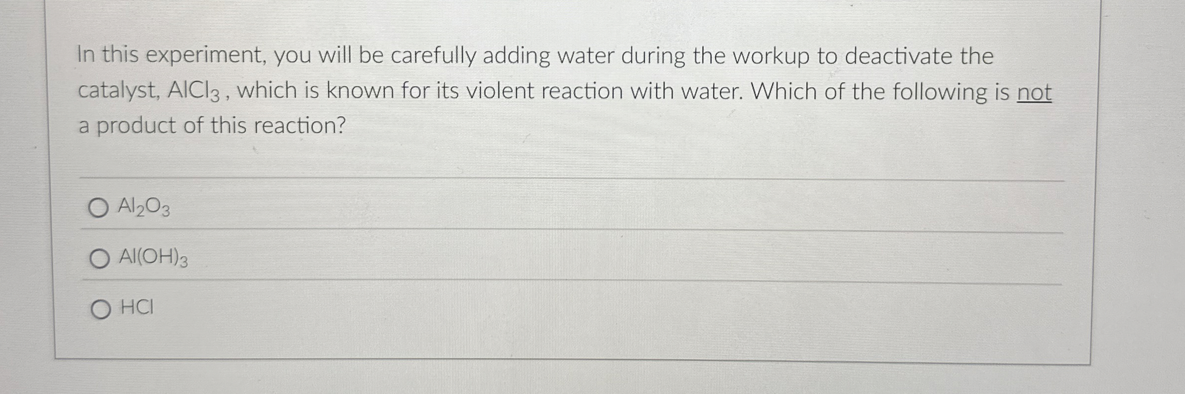 Solved In this experiment, you will be carefully adding | Chegg.com