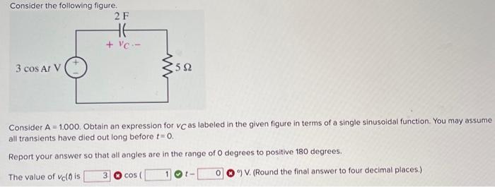Solved Consider the following figure. Consider A=1.000. | Chegg.com