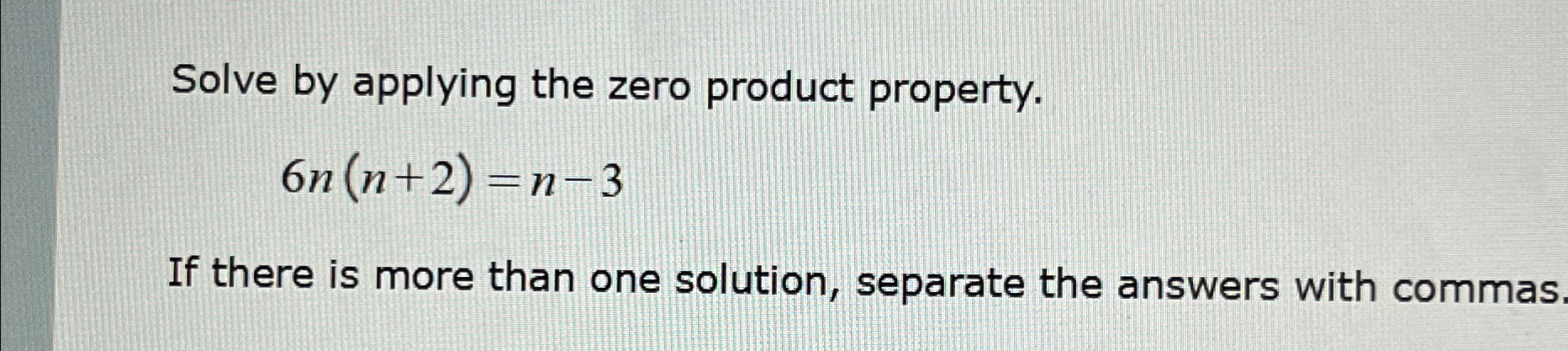 Solved Solve by applying the zero product | Chegg.com