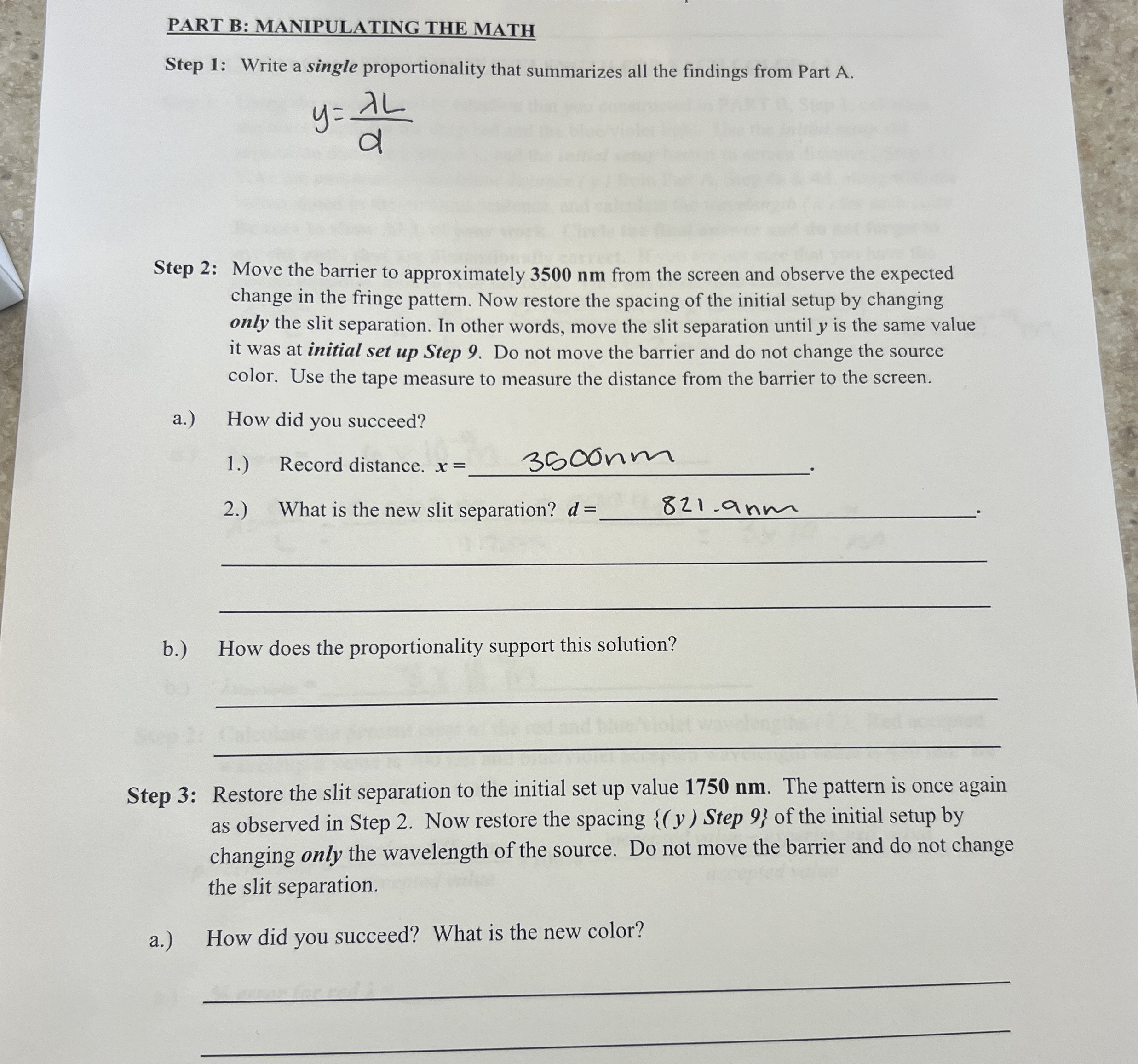 Solved PART B: MANIPULATING THE MATHStep 1: Write a single | Chegg.com