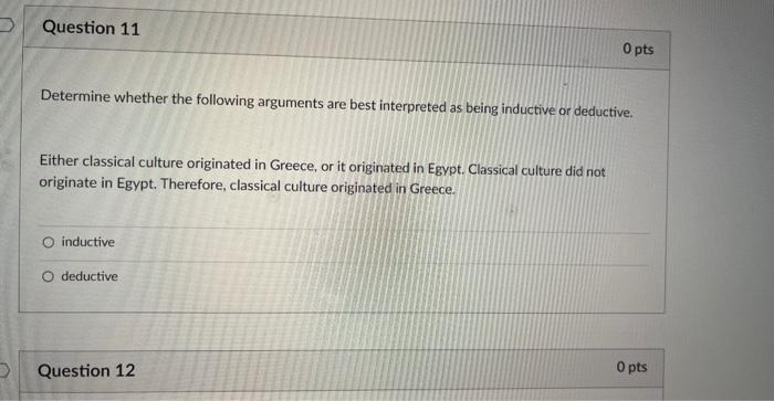 Determine Whether The Following Arguments Are Best