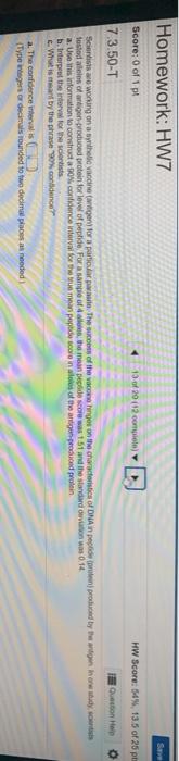 Solved Homework: HW7 Sare Score: 0 of 1 4 13 of 20 (2) HW | Chegg.com