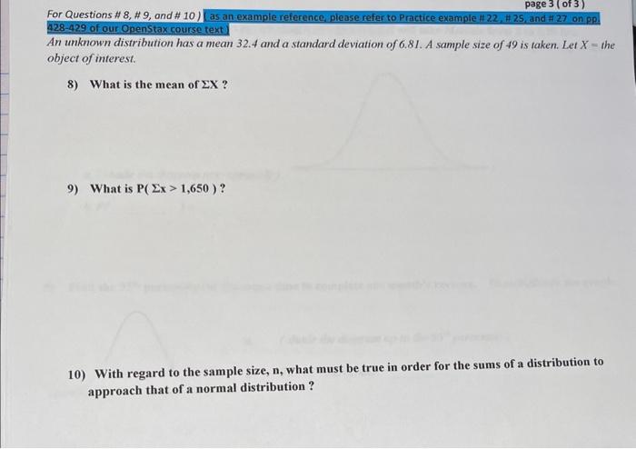 Solved For Questions \# 8, \# 9, and \# 10) as an-example | Chegg.com