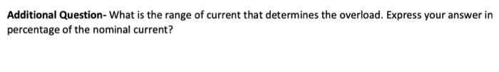 Solved Additional Question- What is the range of current | Chegg.com