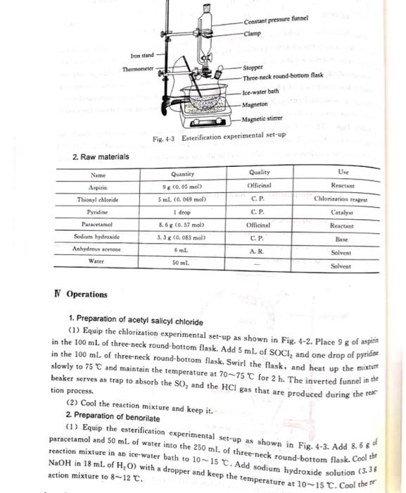 Solved Experiment 4 Synthesis of Benorilate Background | Chegg.com