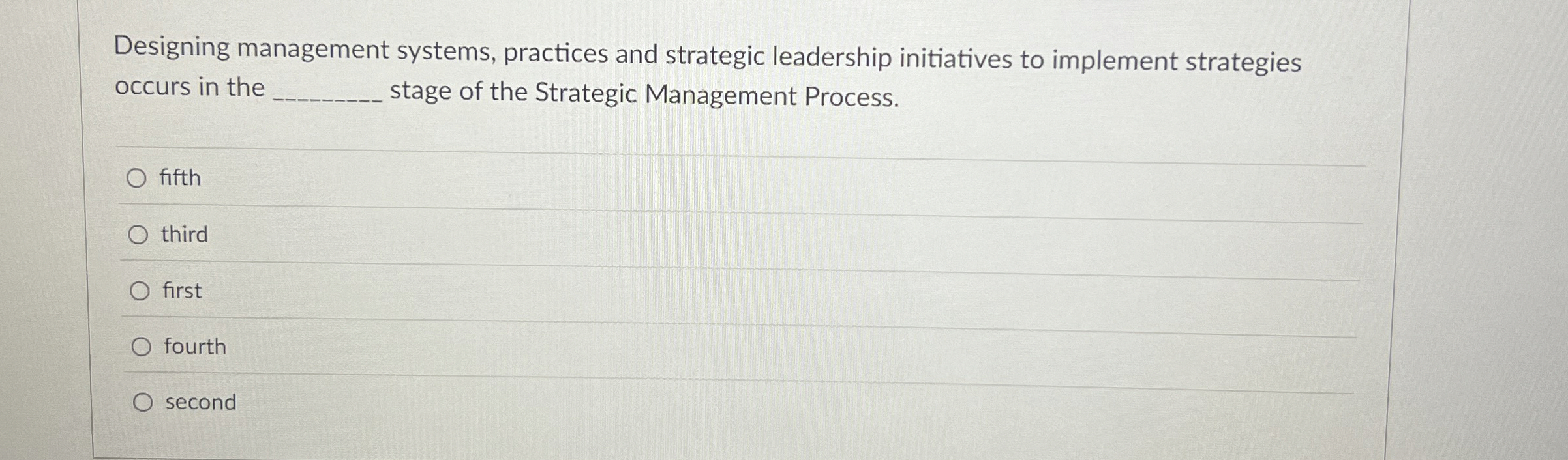 Solved Designing management systems, practices and strategic | Chegg.com