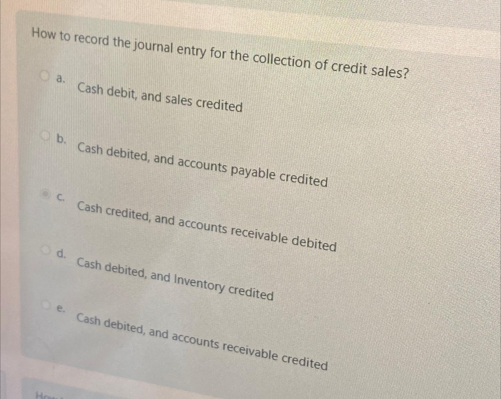 Solved How to record the journal entry for the collection of | Chegg.com