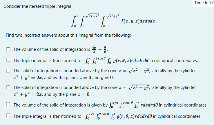 Solved Consider the iterated triple | Chegg.com