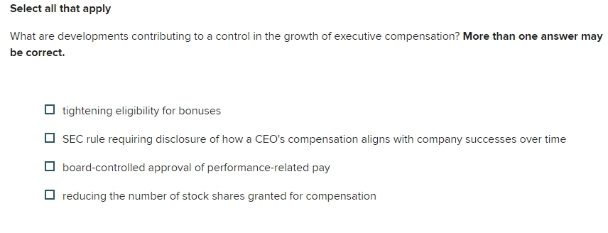 Solved Select all that applyWhat are developments | Chegg.com